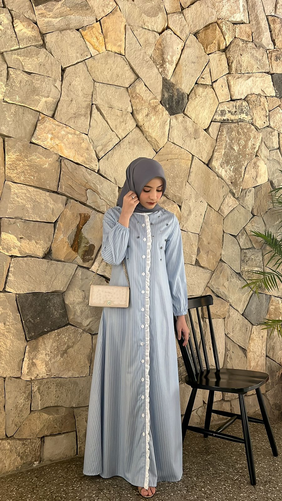 Raheema Dress New - Fresh Blue Xxl | IDR 325.000 | Kaleela