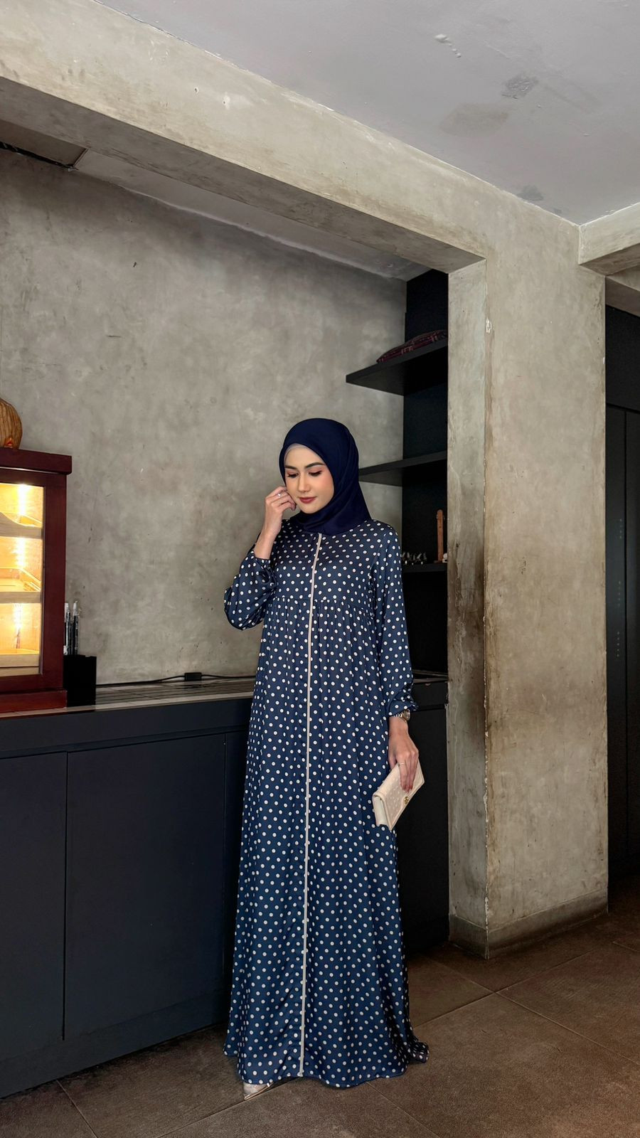 Emily Dress New - Navy S | IDR 295.000 | Kaleela