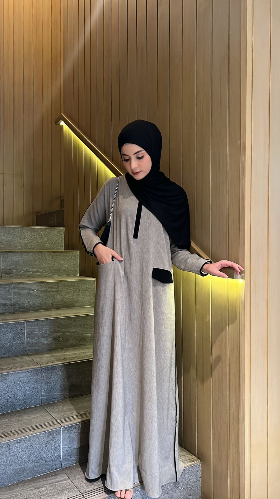 Khalisa Dress - Grey Xxl | IDR 310.000 | Kaleela